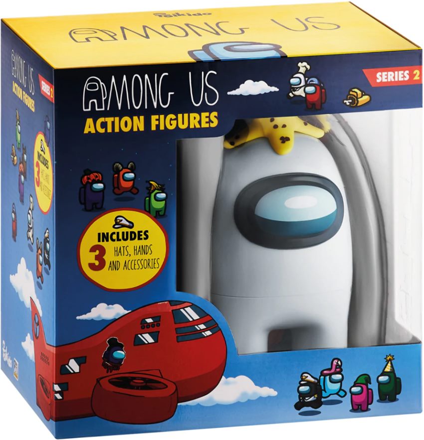 Among Us Grey Crewmate figur med 3 tilbehør 17cm - Andre tall ...