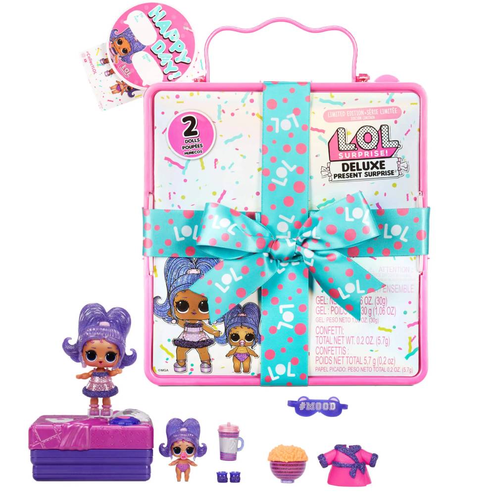 L.O.L. Surprise! Deluxe Present Surprise 2 dukker Slumber Queen ...