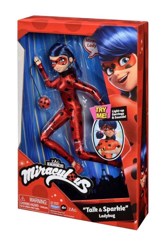 Miraculous Ladybug Talk and Sparkle Interaktiv snakkende dukke 27cm ...