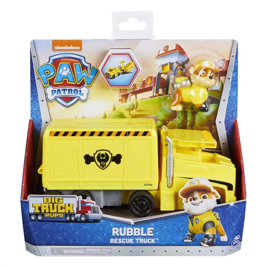 PAW Patrol Rubble Big Trucks kjøretøy - Biler & bilspor - Biler ...