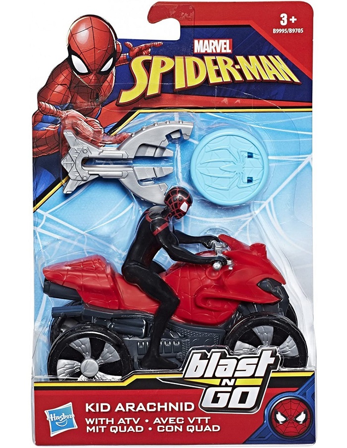 Miles Morales Blast N Go firhjuling - Superhelter - Leketøyfigurer ...